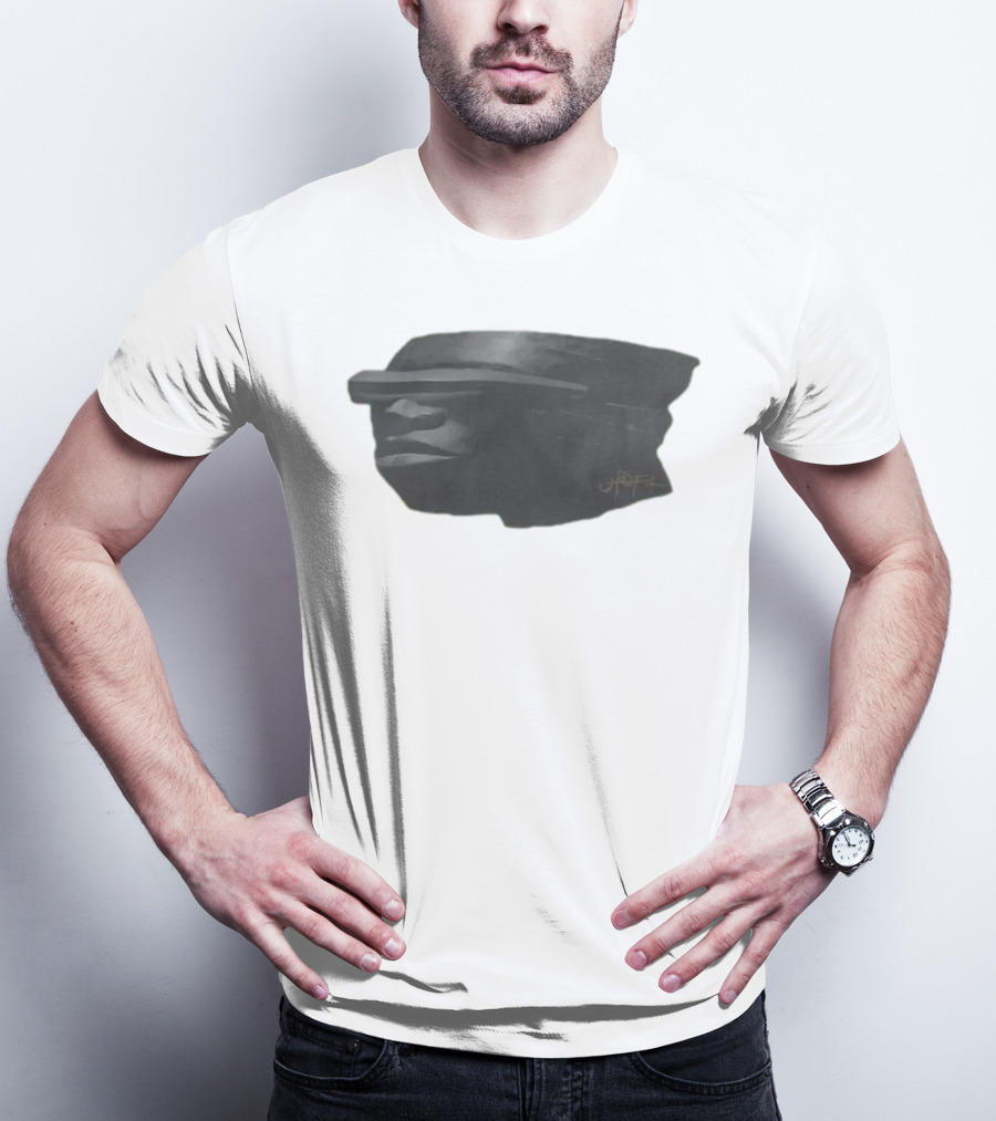 Topia Pack C2 Abstract Stone Face By UDOPIA T-Shirt