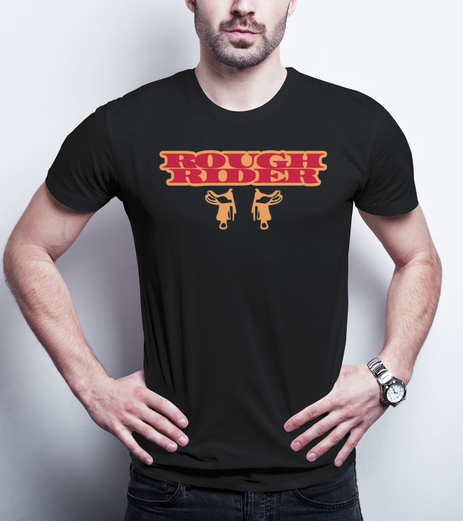 Unethicalthreads Rough Rider Western Style With Hanging Gloves T-Shirt