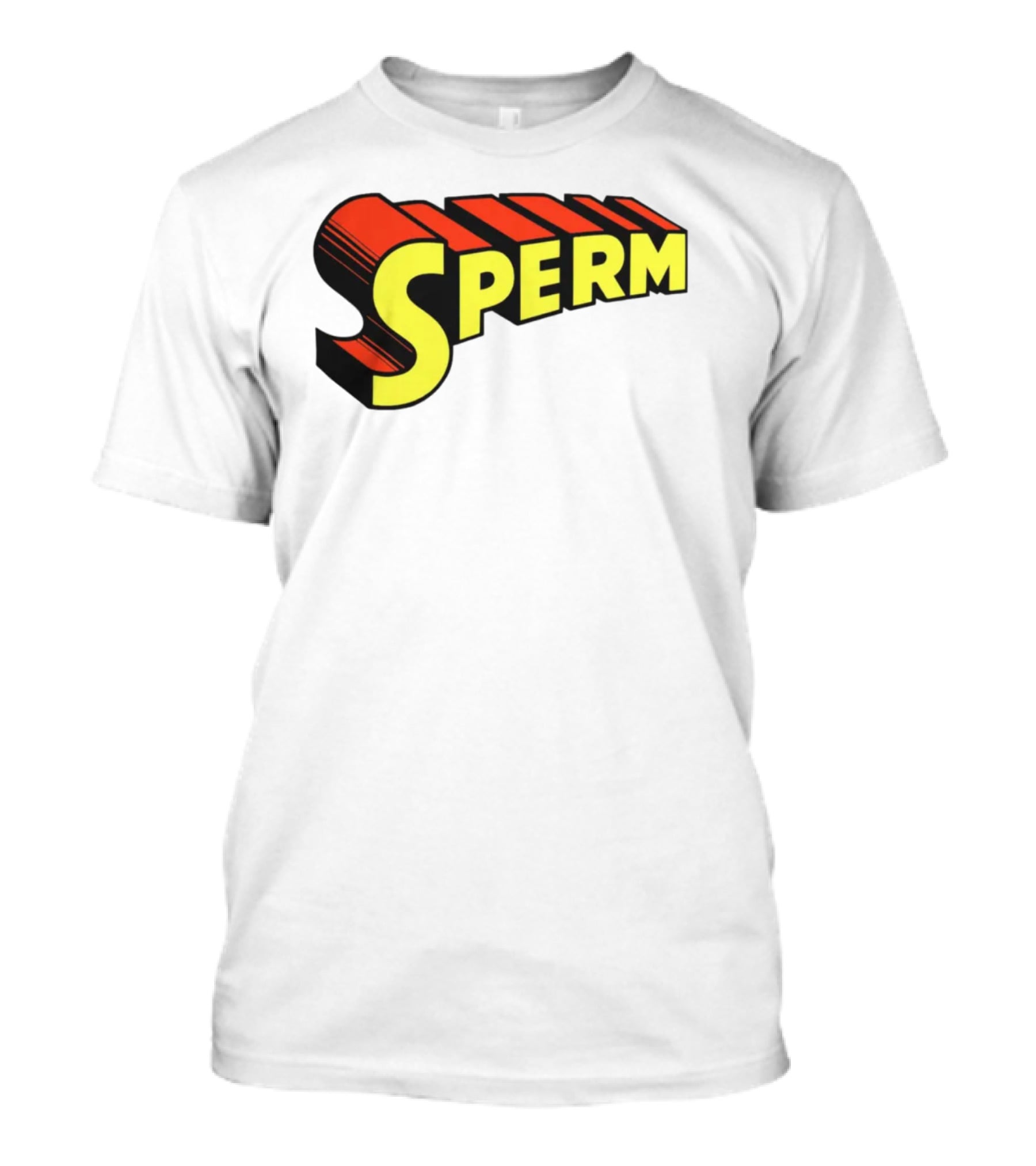 Strange Superman Style Text Sperm Gorangligovic T-Shirt