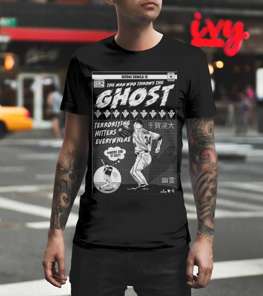 Kodai Senga Is The Man Who Throws The Ghost Terrorizing Hitters Everywhere Where Did It Go T-Shirt