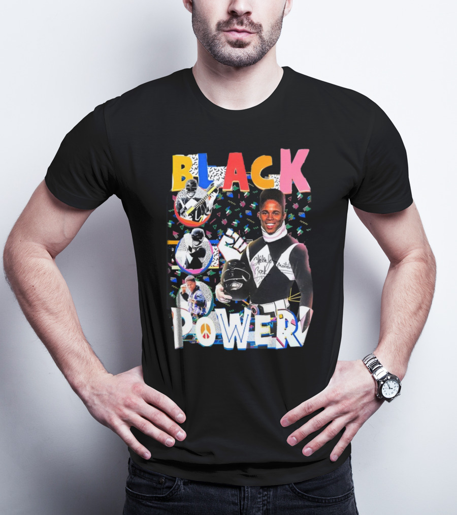 Walter Jones Black Power Peace Symbol Retro Comic T-Shirt