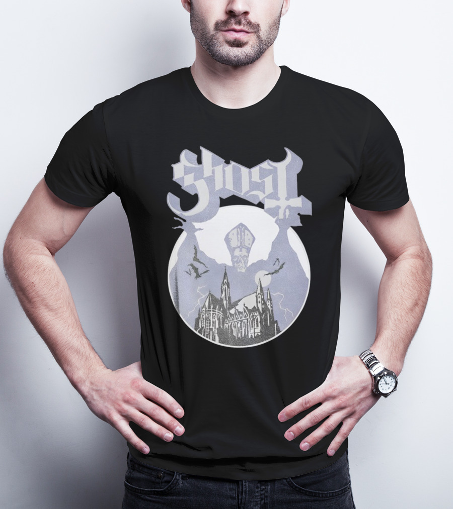 Ghost Opus Pastel Raglan Cathedral And Cardinal Bat T-Shirt