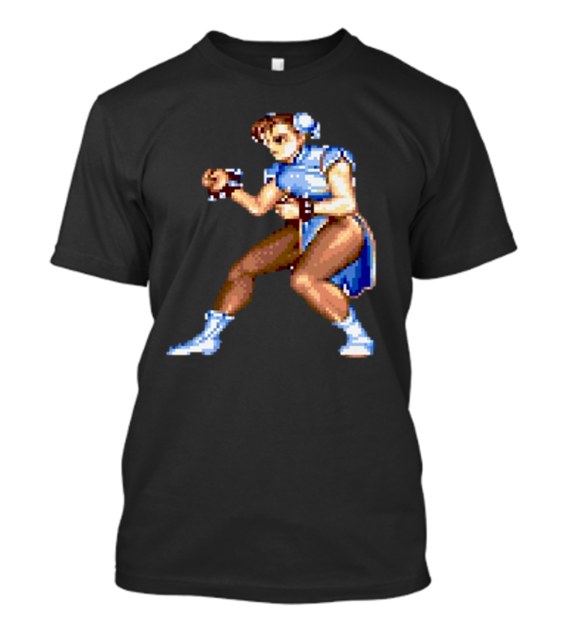 Street Fighter II Chun Li Classic Pixel T-Shirt