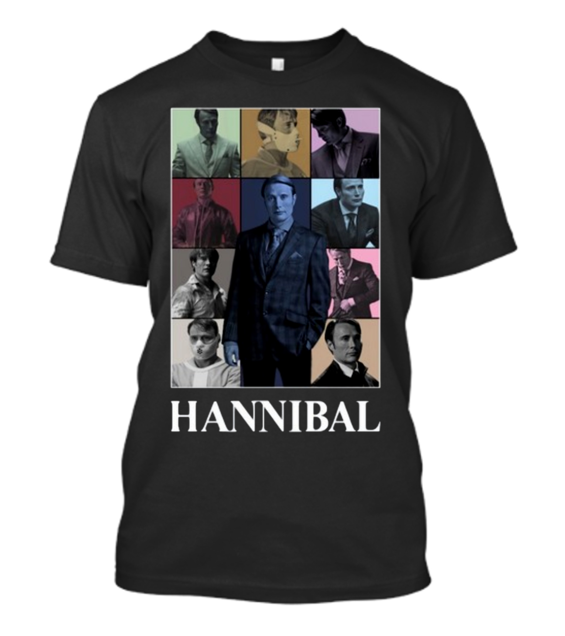 Hannibal Multifaceted Character Collage T-Shirt