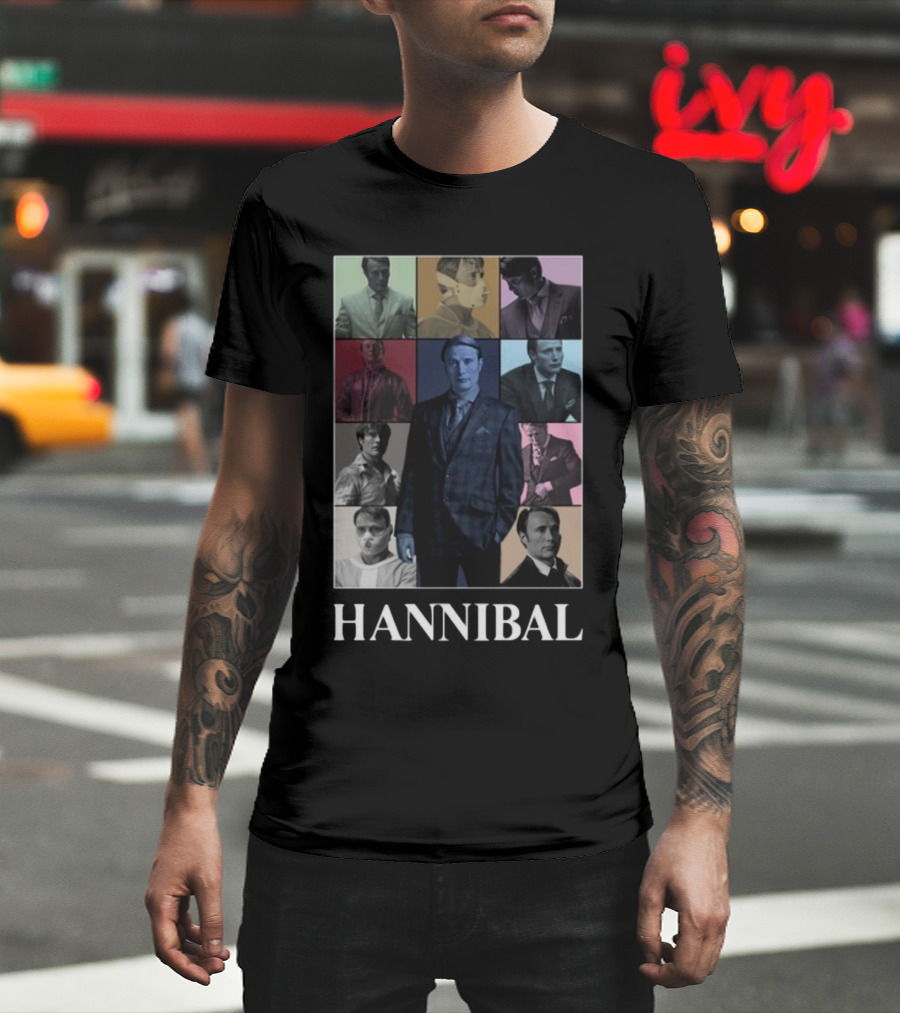 Hannibal Multifaceted Character Collage T-Shirt