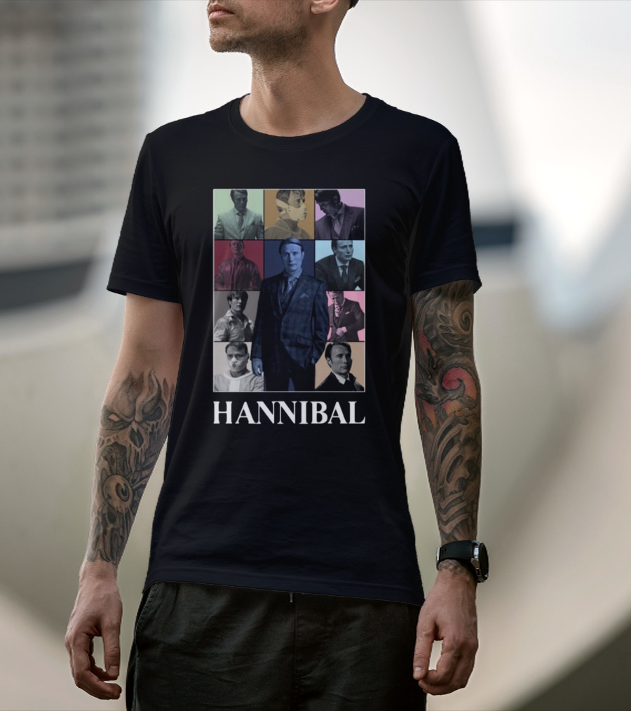Hannibal Multifaceted Character Collage T-Shirt