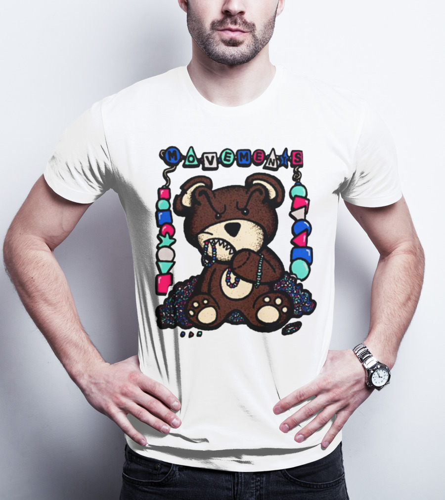 Movements Crazy Teddy Bear Beads Playful Blocks T-Shirt
