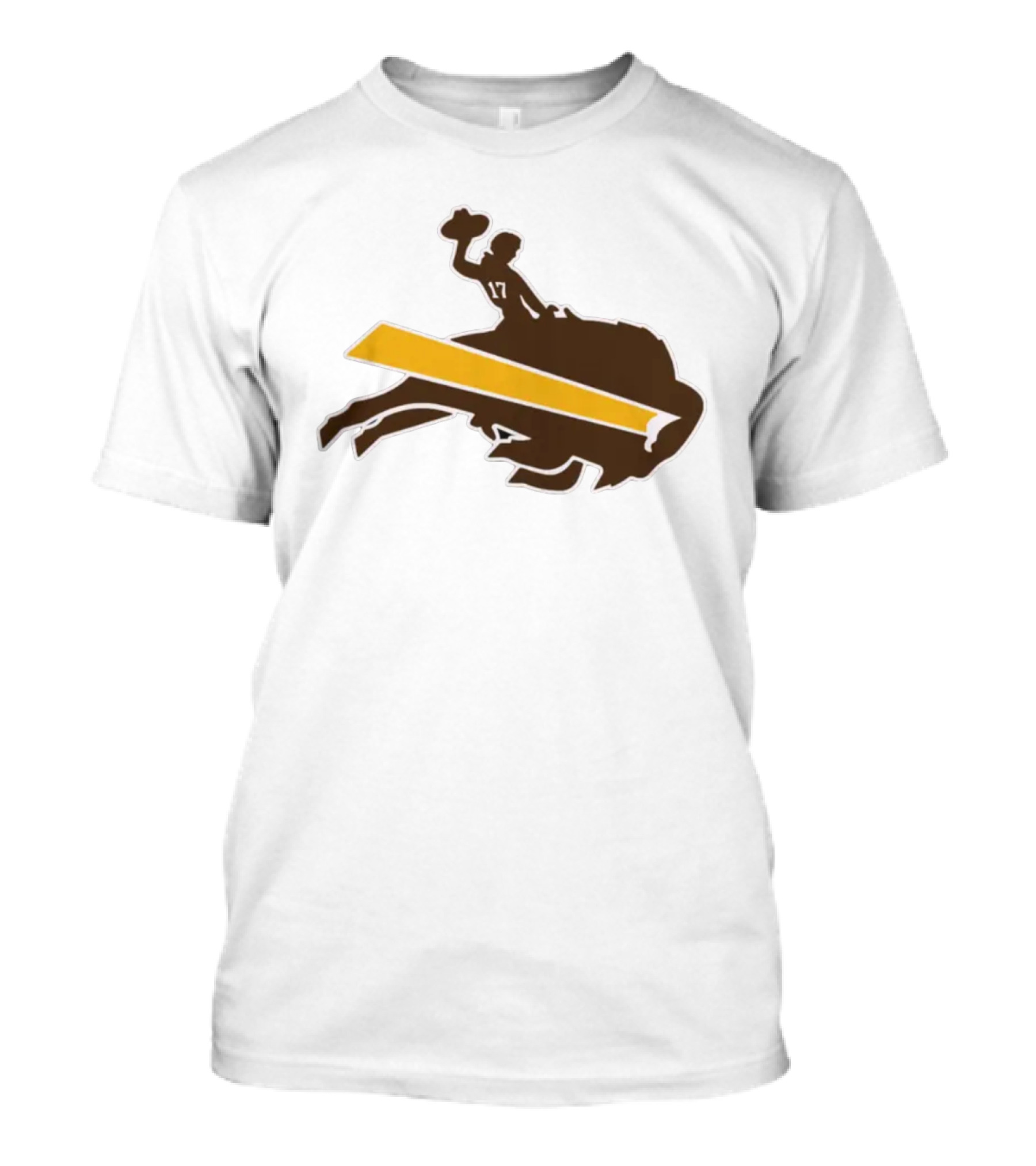 Josh Allen 17 Buffalo Bills Wyoming Cowboys T-Shirt