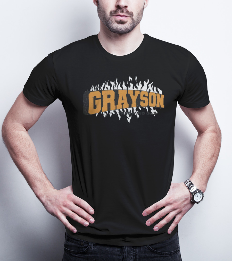 Birdlandsports Grayson Flames Throwing Gas T-Shirt