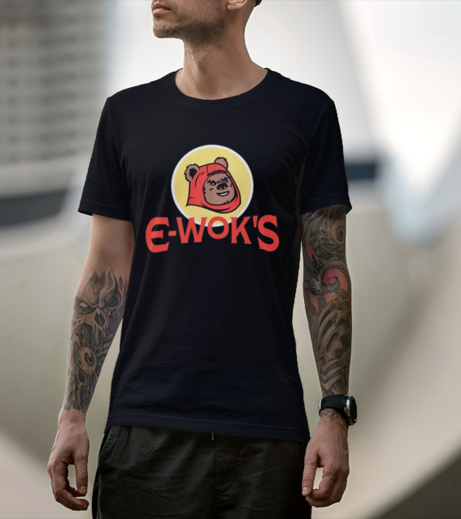 E-Wok's Cute Character In Red Hood T-Shirt