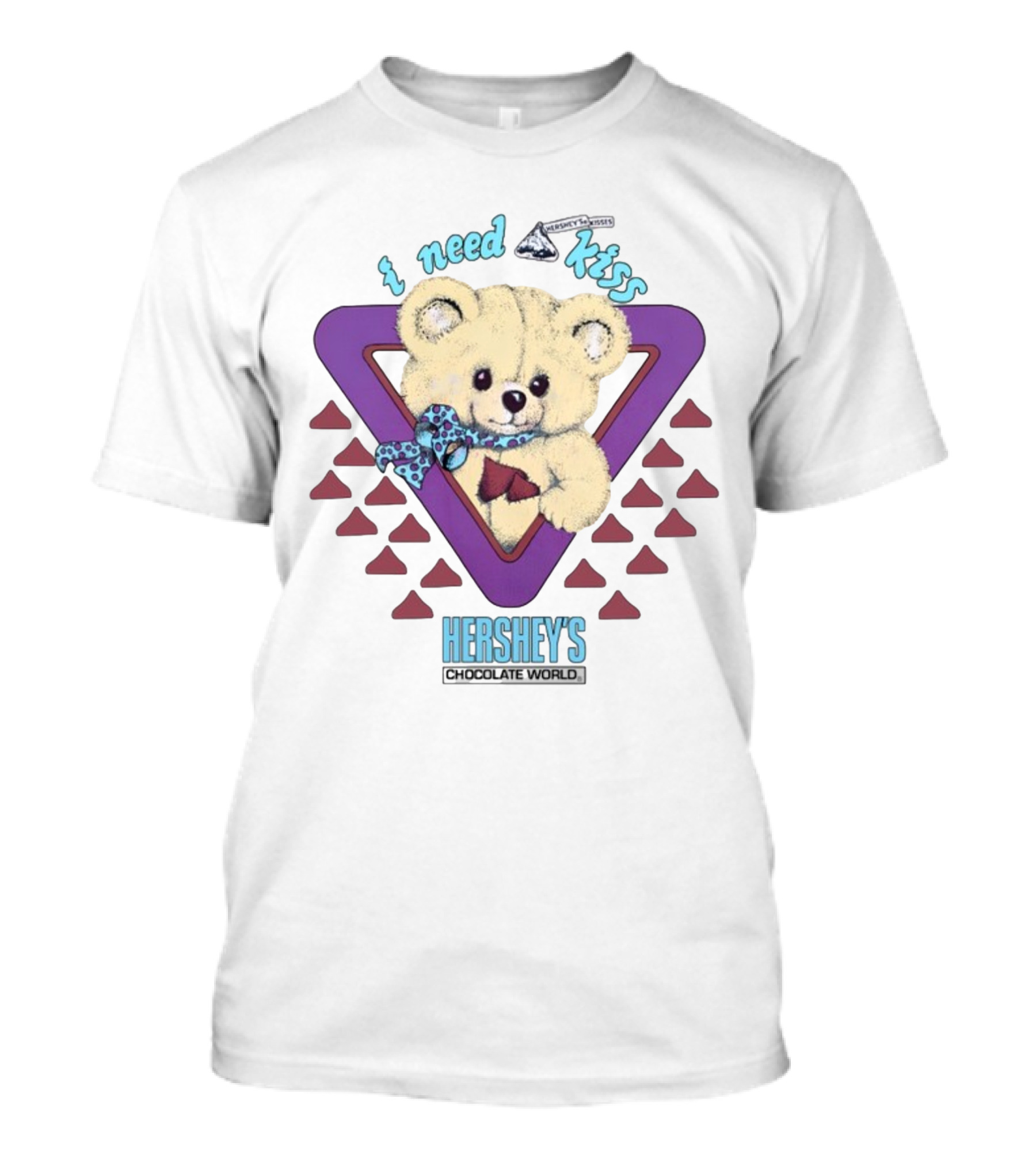 I Need A Kiss Hershey's Chocolate World Bear T-Shirt