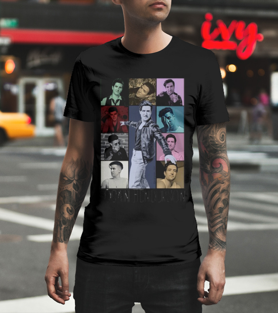 LO'GAN HENDERSON MULTICOLOR PORTRAIT COLLAGE T-Shirt