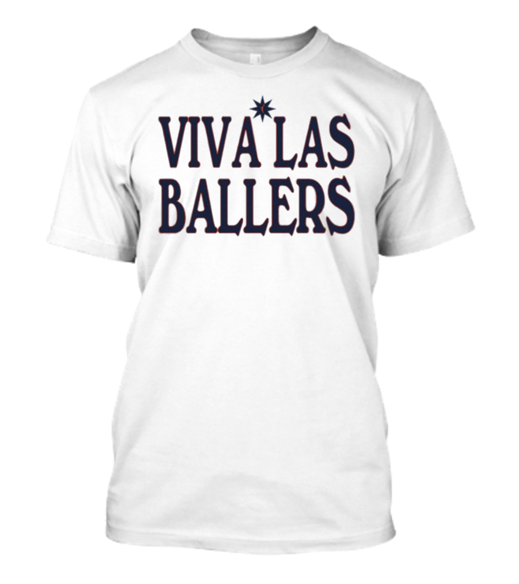 Viva Las Ballers Basketball Theme Vegas Style Phrase T-Shirt