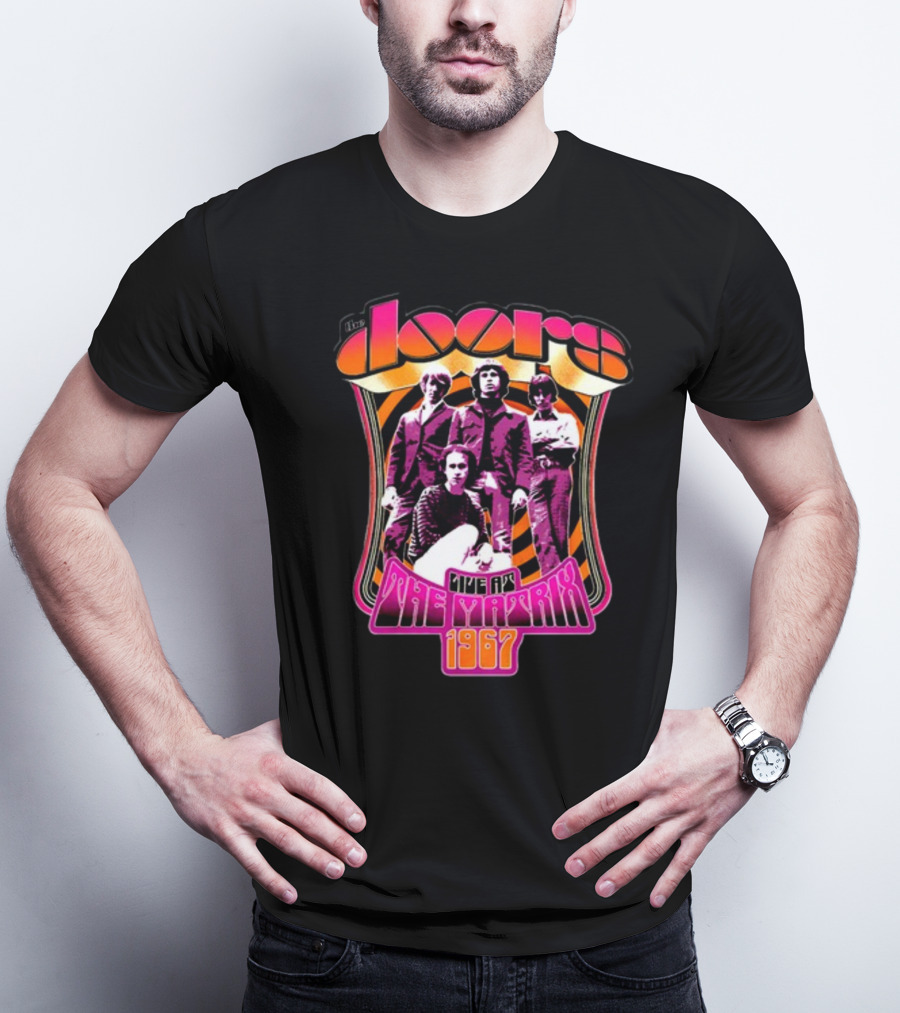 The Doors Live At The Matrix 1967 Psychedelic Band Photo T-Shirt