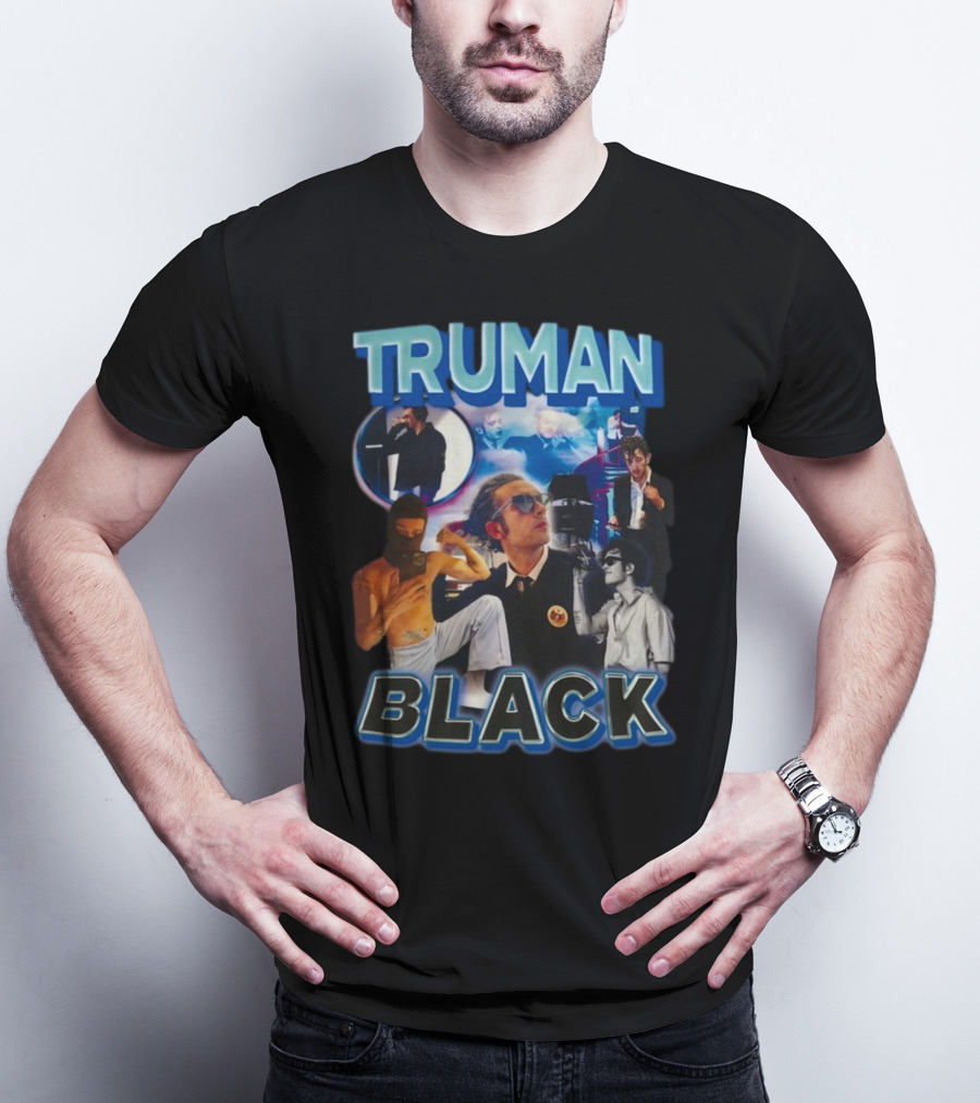 TRUMAN BLACK Iconic Multicolor Collage T-Shirt