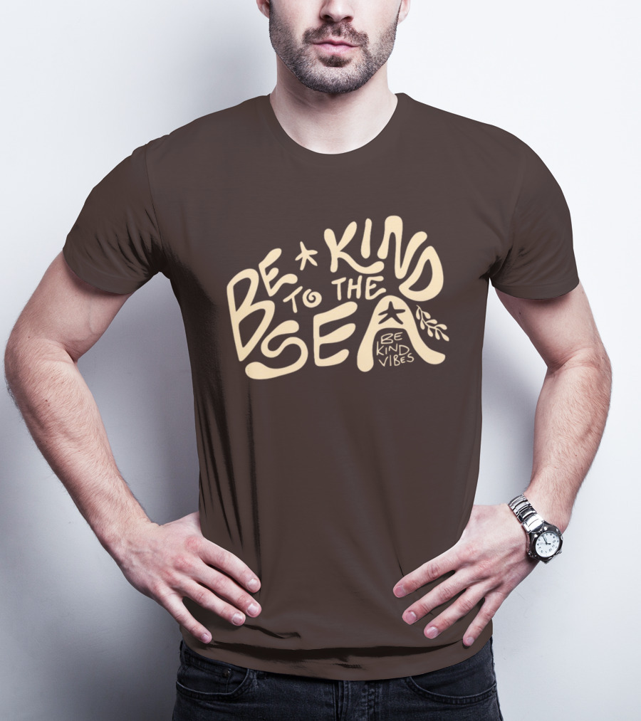 Be Kind Vibes Be Kind To The Sea Starfish Plant Emphasis T-Shirt