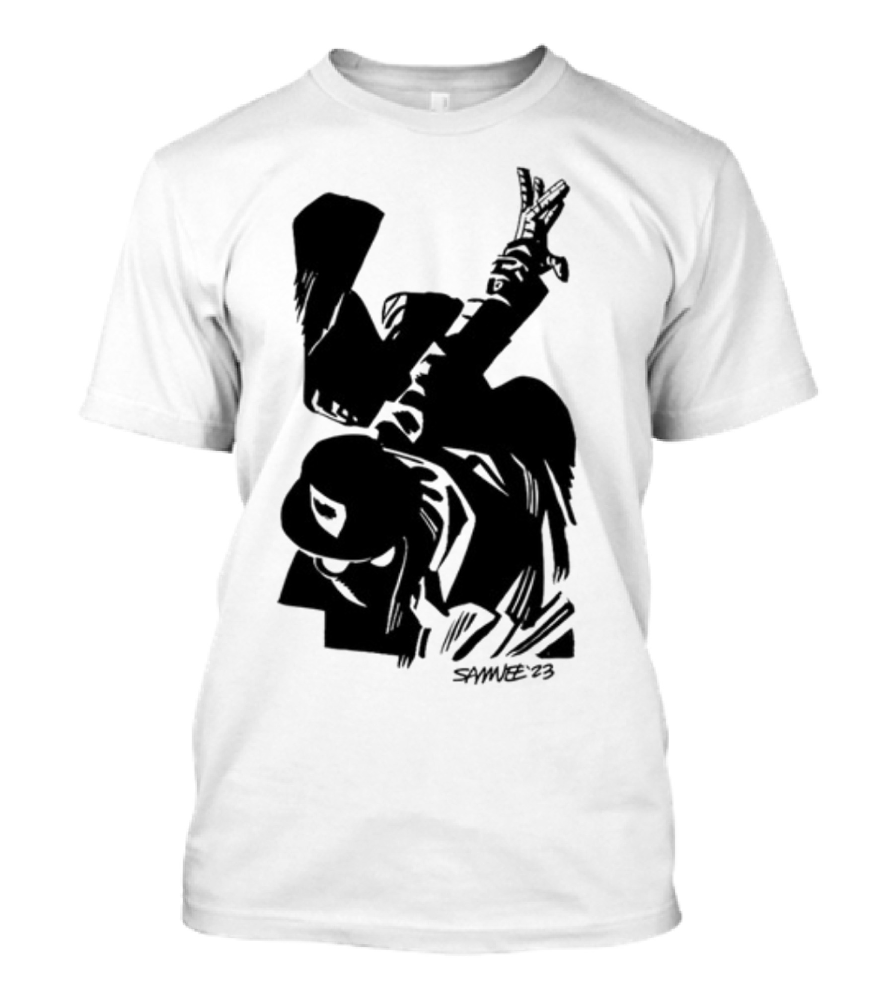 Chris Samnee '03 Spider-Man Noir Silhouette Dark T-Shirt