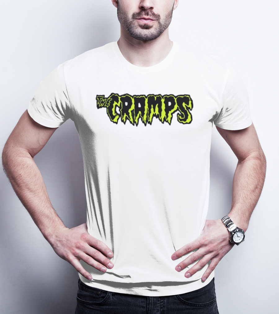 Greg Gutfeld The Cramps Logo Neon Gothic T-Shirt
