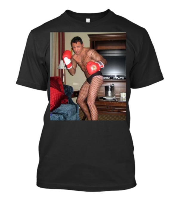 Oscar De La Hoya Fishnet Boxing Gloves Outfit Snapshot T-Shirt