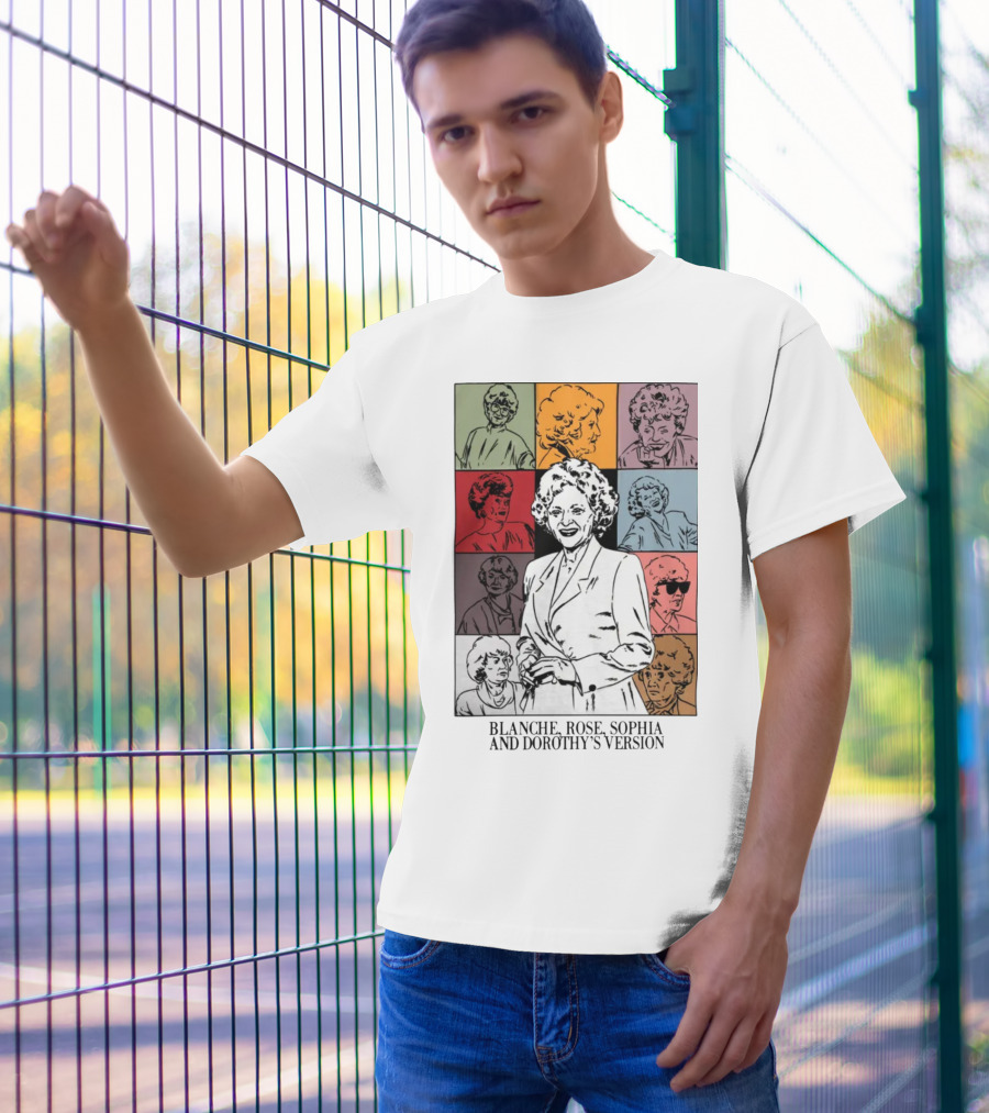 Blanche Rose Sophia Dorothy's Version Pop Art Portraits T-Shirt