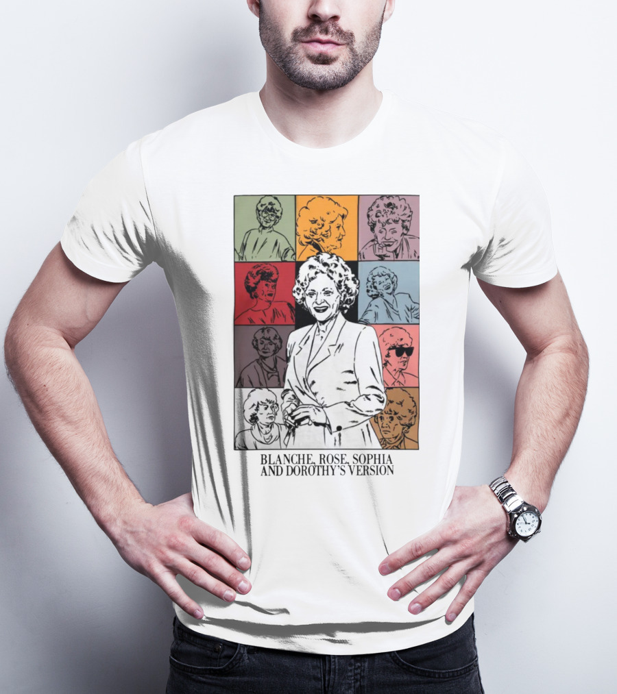 Blanche Rose Sophia Dorothy's Version Pop Art Portraits T-Shirt