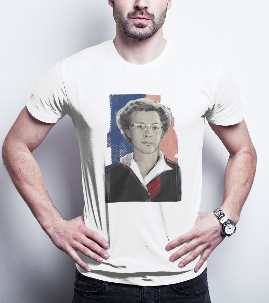 Milada Horáková Portrait With Blue T-Shirt