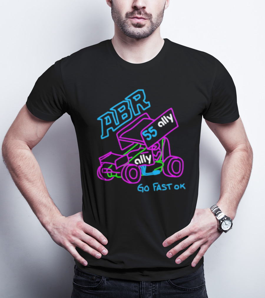 ABR 55 Ally Go Fast OK Racing Car Sketch T-Shirt
