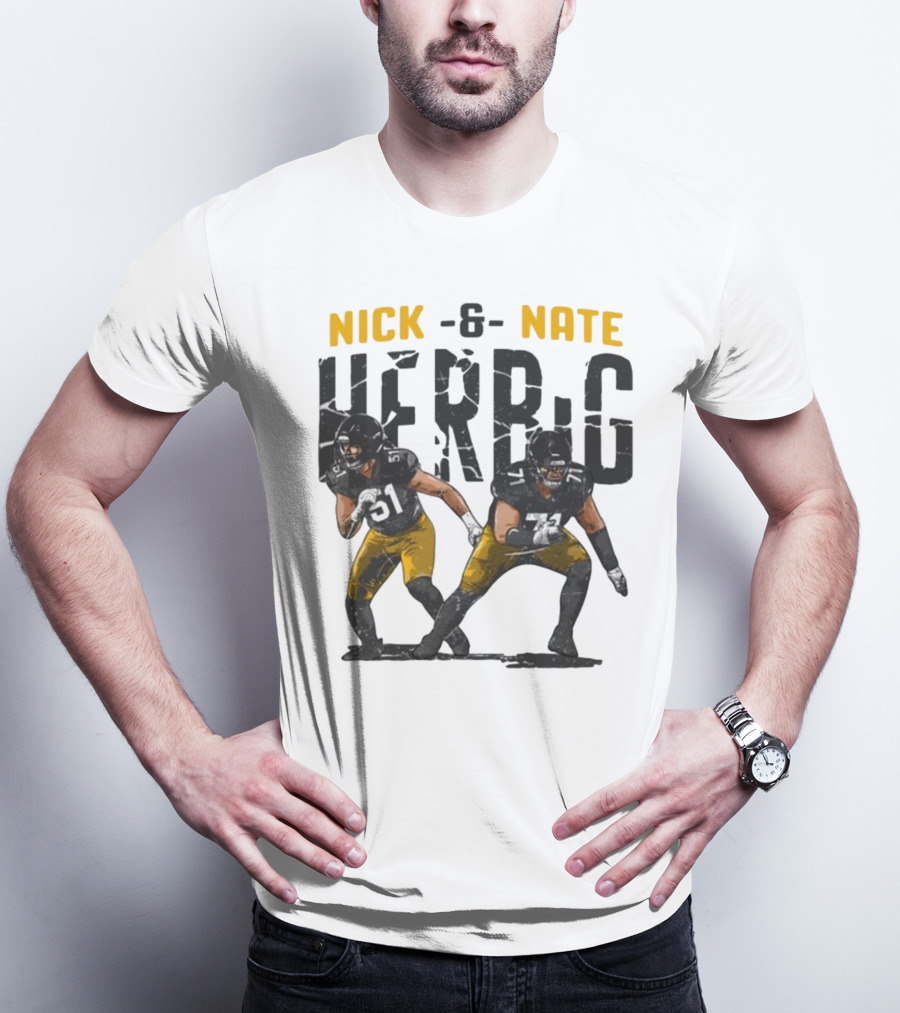 Pittsburgh Steelers Nick And Nate Herbig 51 71 T-Shirt