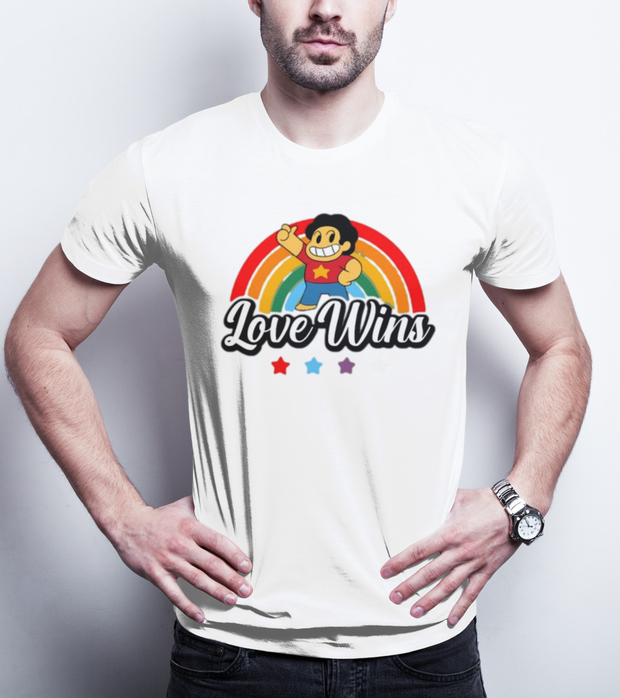 Love Wins Rainbow Steven Universe Star Power T-Shirt