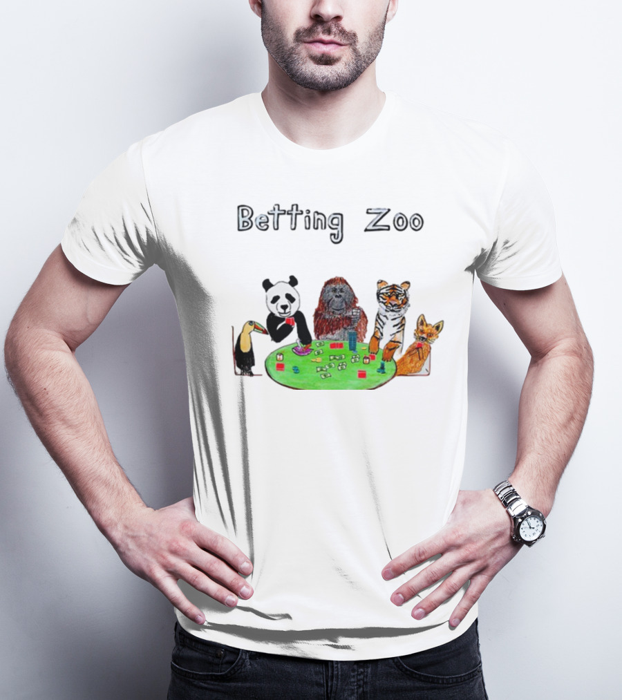 Betting Zoo Animal Poker Table T-Shirt