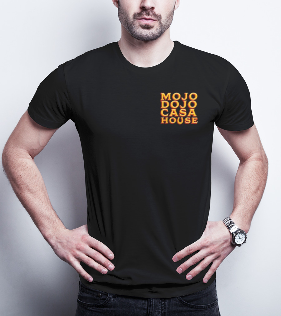 Mojo Dojo Casa House Bold Neon Text T-Shirt