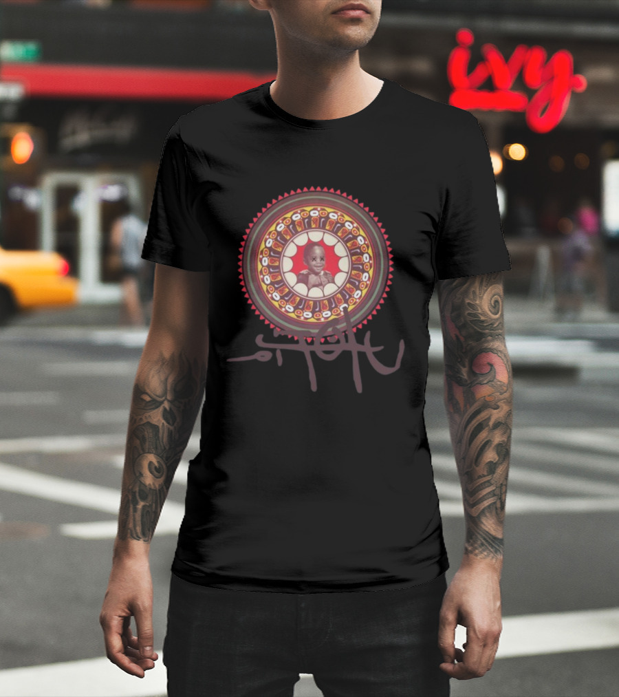 Utopia Kaws Baby Face Mandala T-Shirt