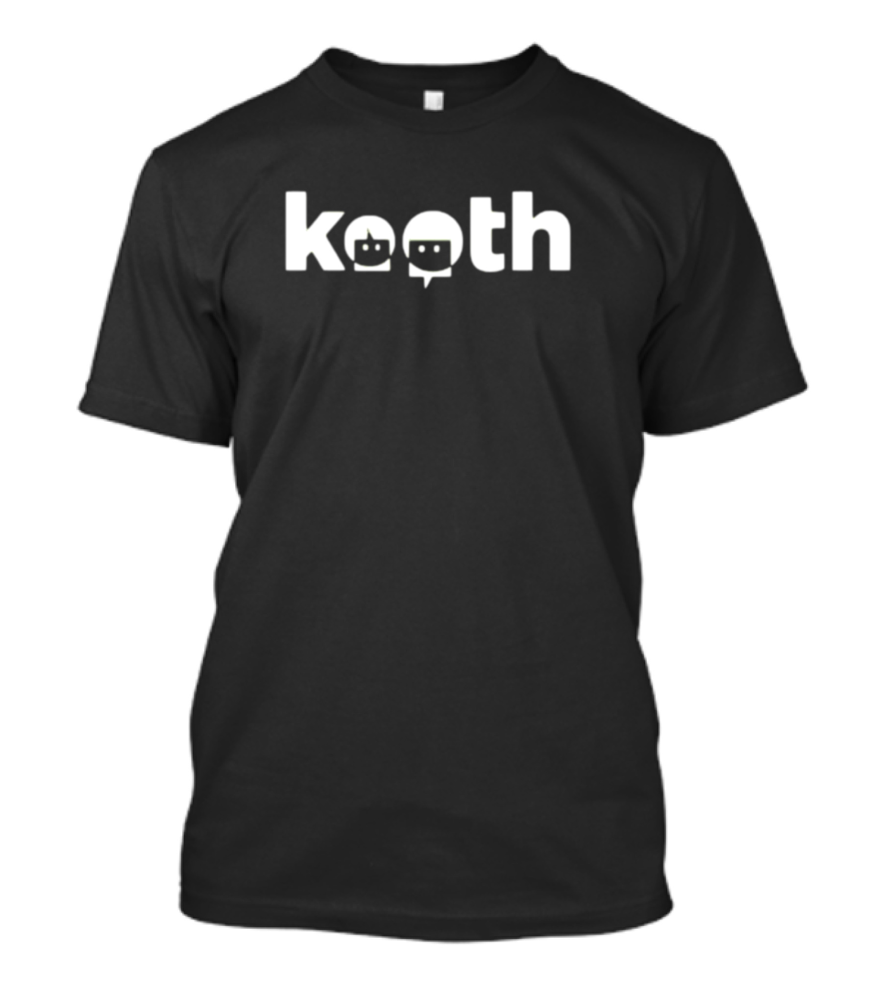 Kooth Logo With Stylized Robot Faces T-Shirt