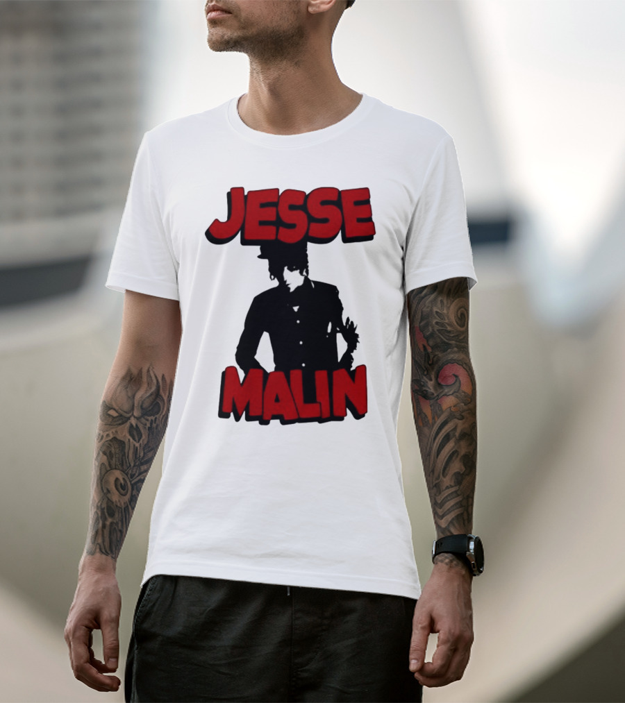 Jesse Malin Bold Red Text T-Shirt