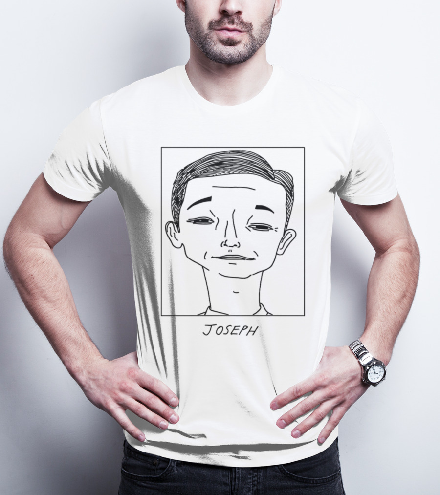 BadlyDrawnCelebsShop Joseph Gordon Drawing T-Shirt