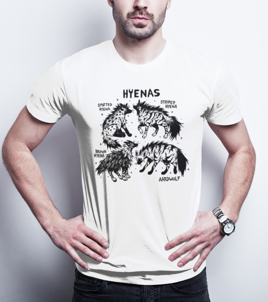 Hyenas Spotted Hyena Striped Hyena Brown Hyena Aardwolf T-Shirt