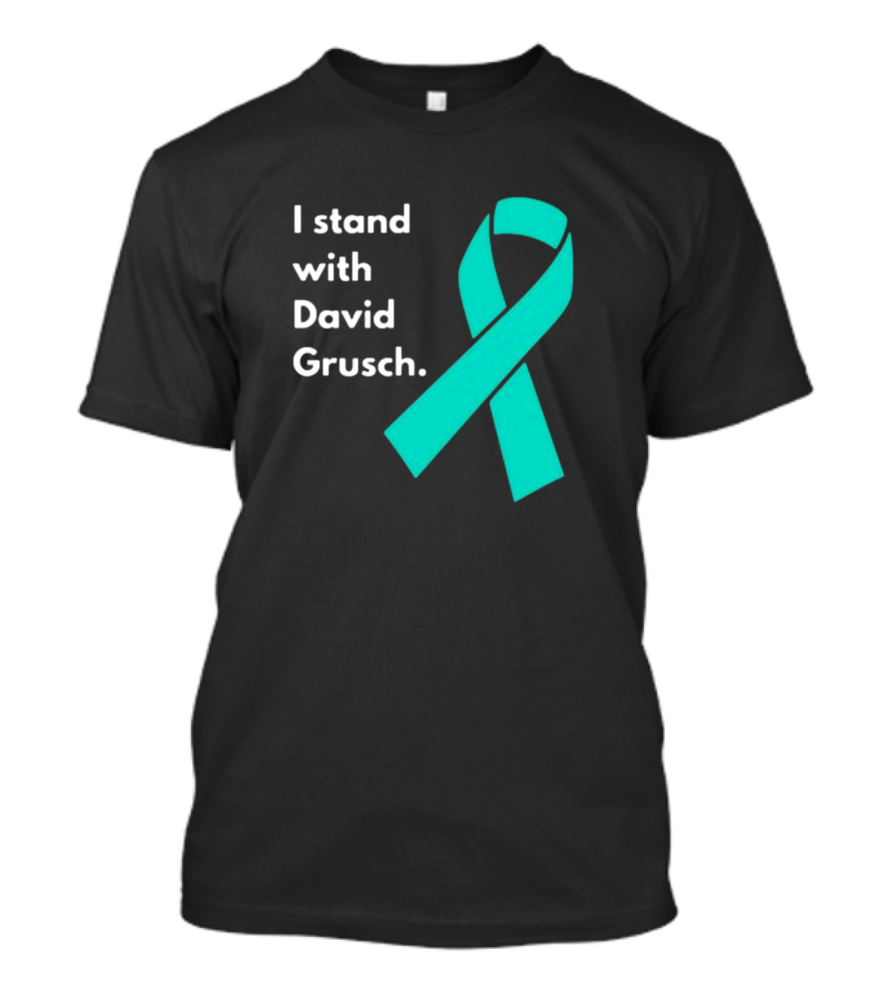 I Stand With David Grusch Teal Awareness T-Shirt
