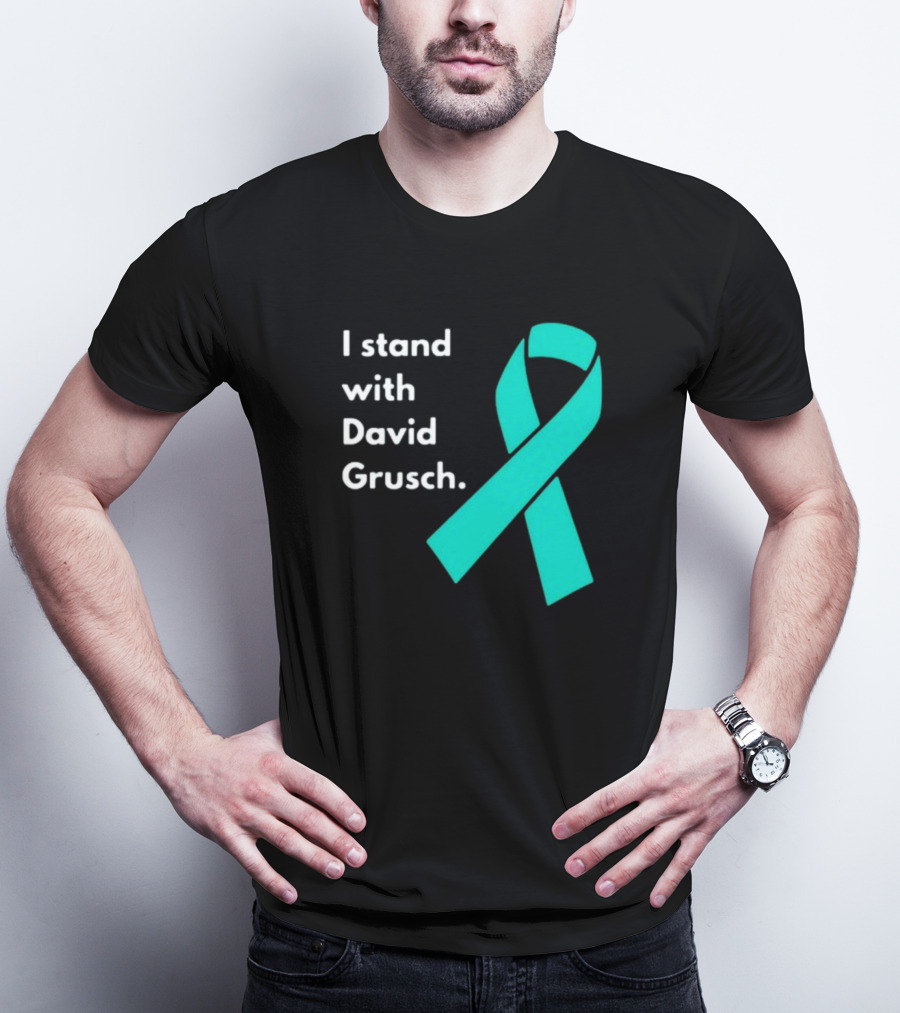 I Stand With David Grusch Teal Awareness T-Shirt