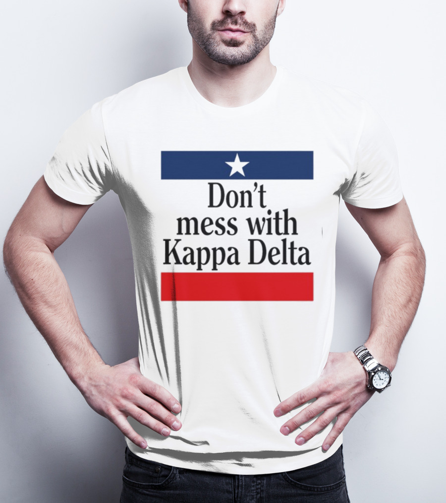 Don't Mess With Kappa Delta Texas Flag Style Star T-Shirt