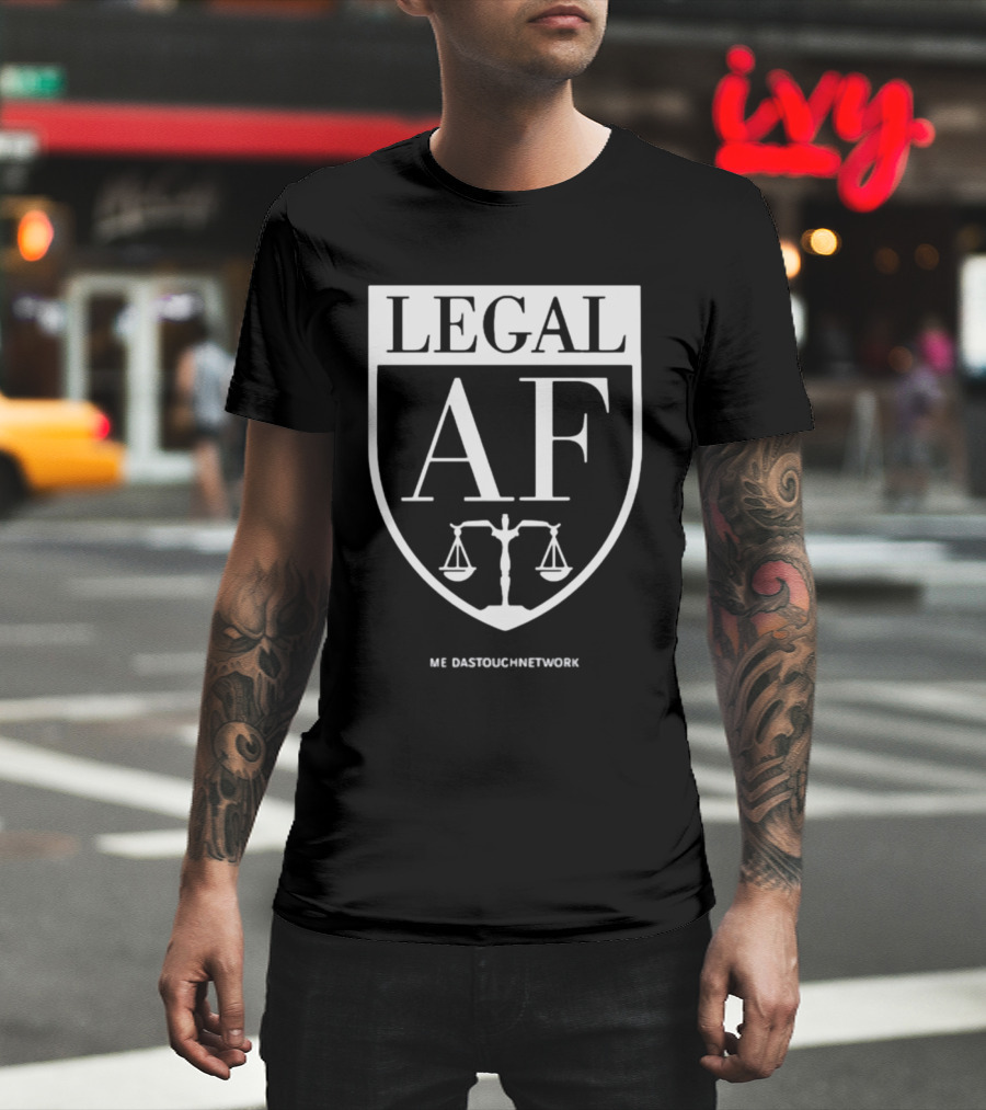 Karen F Agnifilo Legal AF MeidasTouch Network Scales Of Justice Emblem T-Shirt