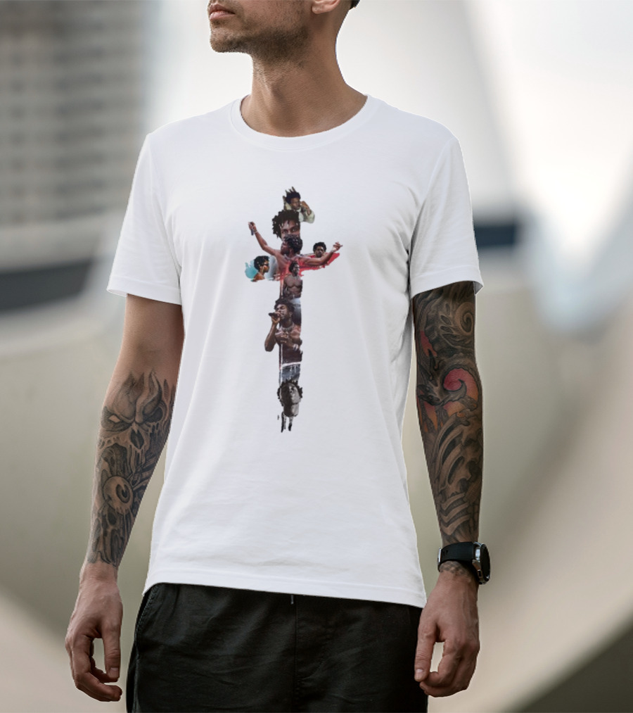 Saintjhn God Cross Collage T-Shirt
