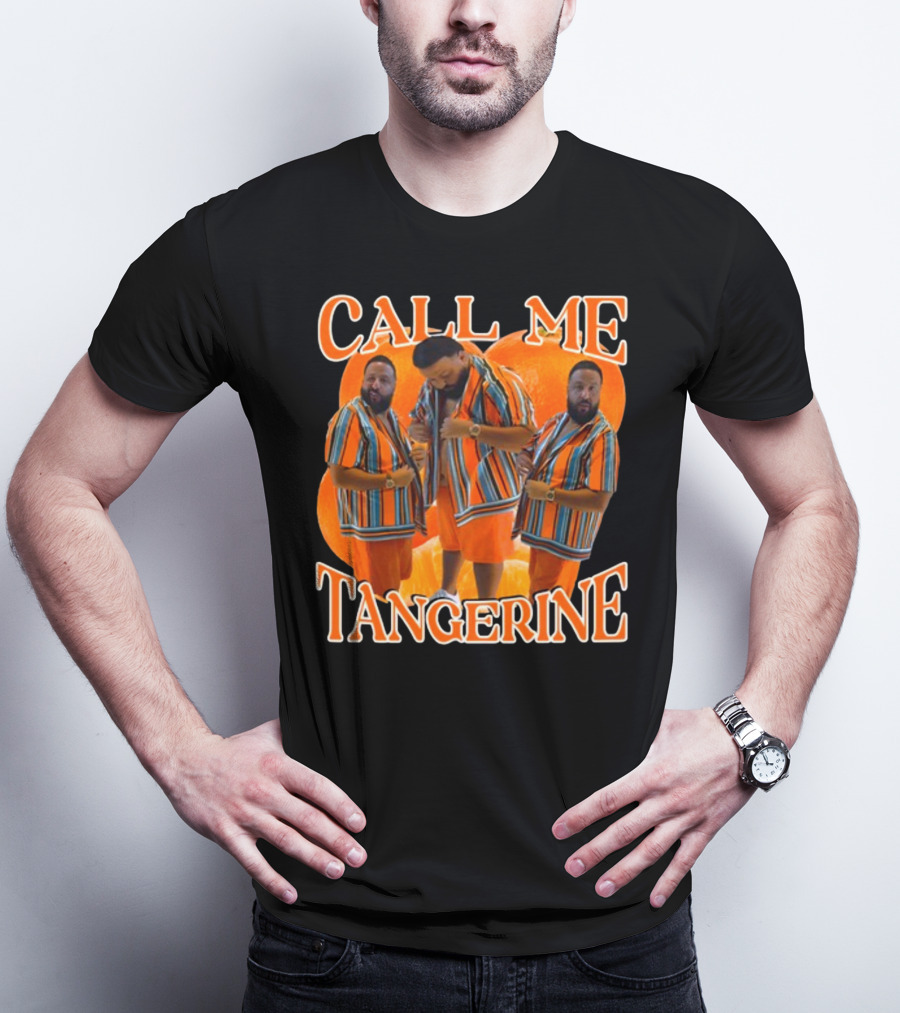 CALL ME TANGERINE DJ KHALED STRIPED T-Shirt