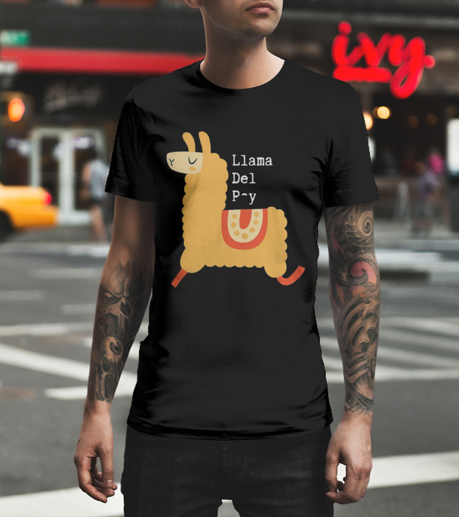 Llama Del P~y Funny Music T-Shirt