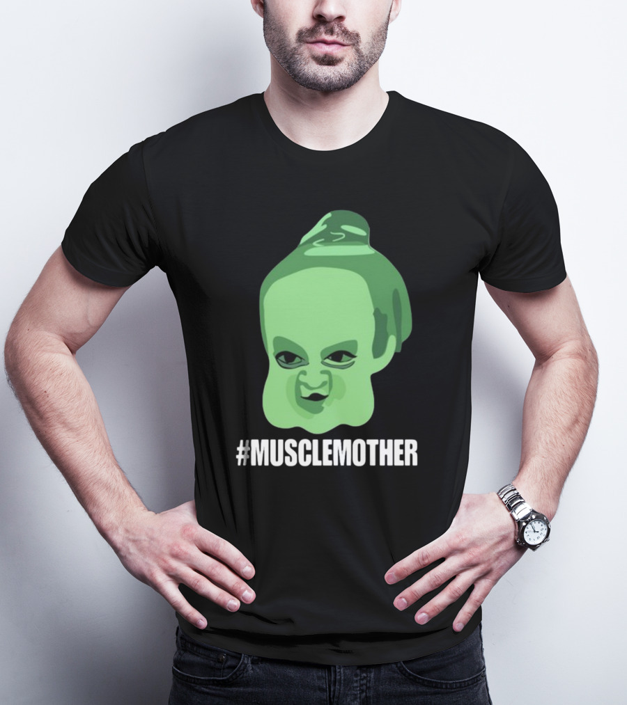 MUSCLEMOTHER Green Head Character T-Shirt