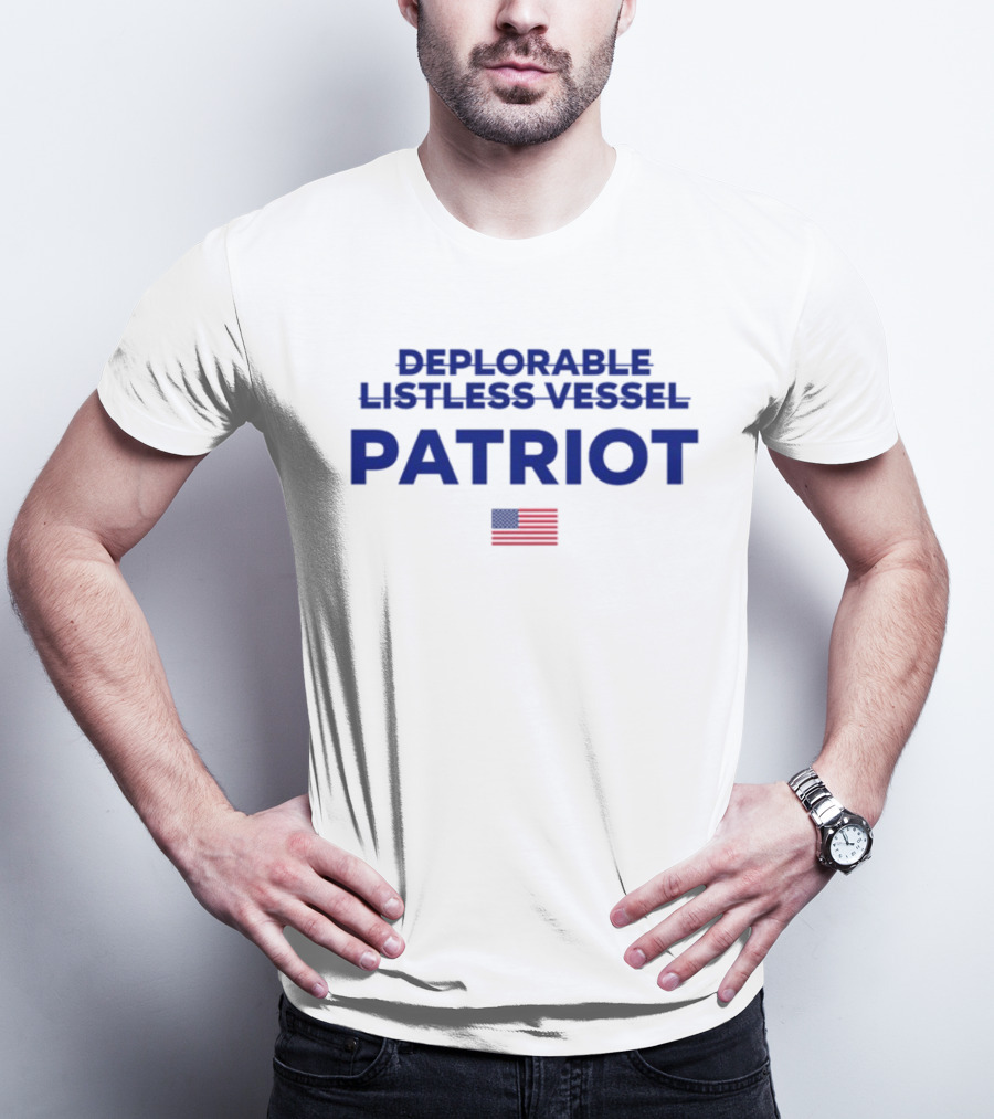 Deplorable Listless Vessel Patriot American Flag T-Shirt