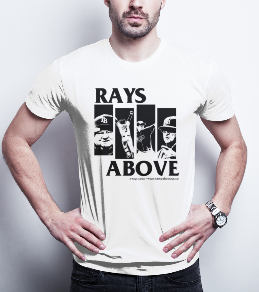 Rays Above Tampa Bay Baseball TB Logo Players T-Shirt