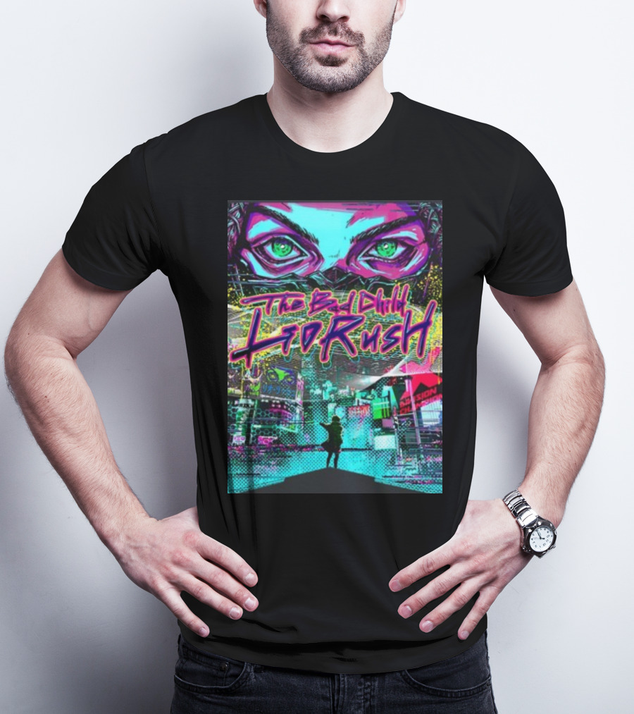 The Bad Child Lio Rush Cyber Punk Tokyo Neon Streetscape T-Shirt