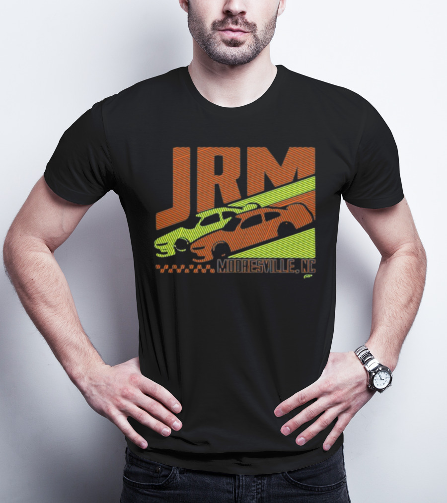 JRM Mooresville NC Neon Blue Racing Cars T-Shirt