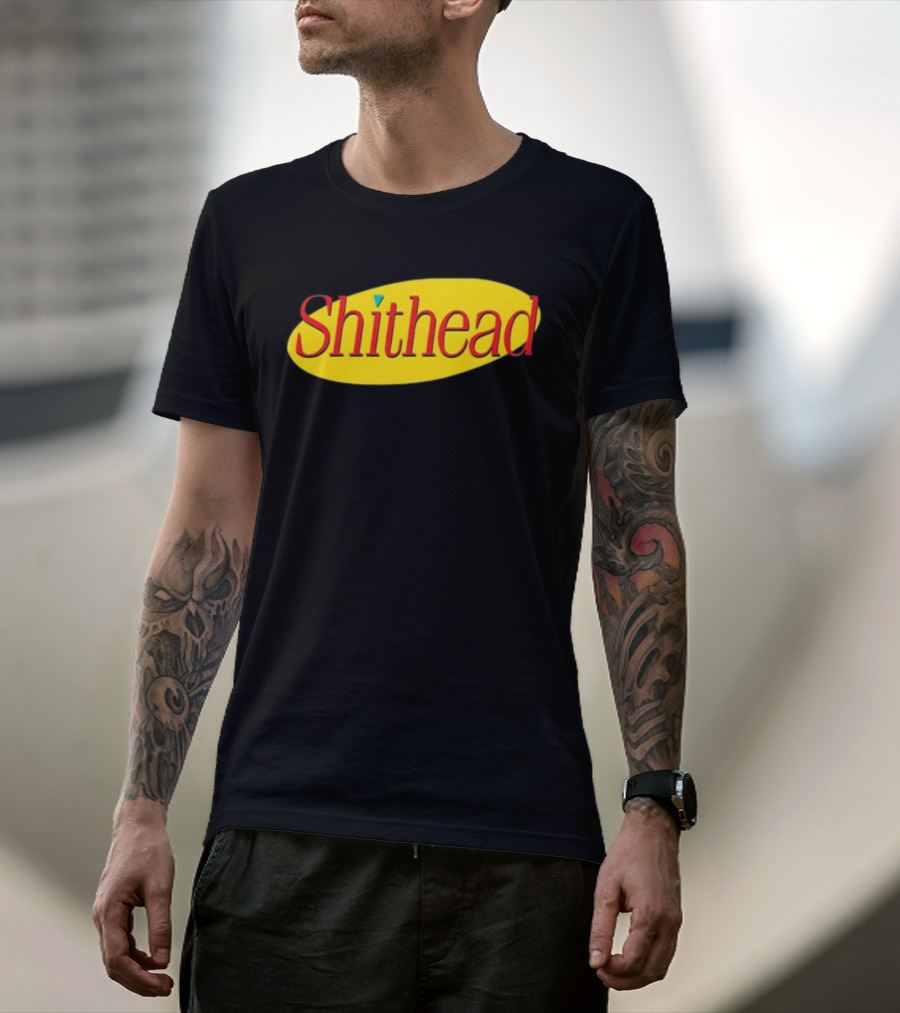 Shithead Yellow Oval T-Shirt