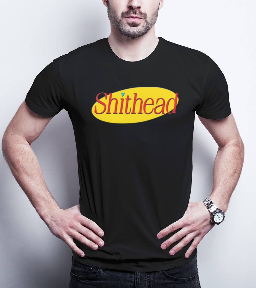 Shithead Yellow Oval T-Shirt